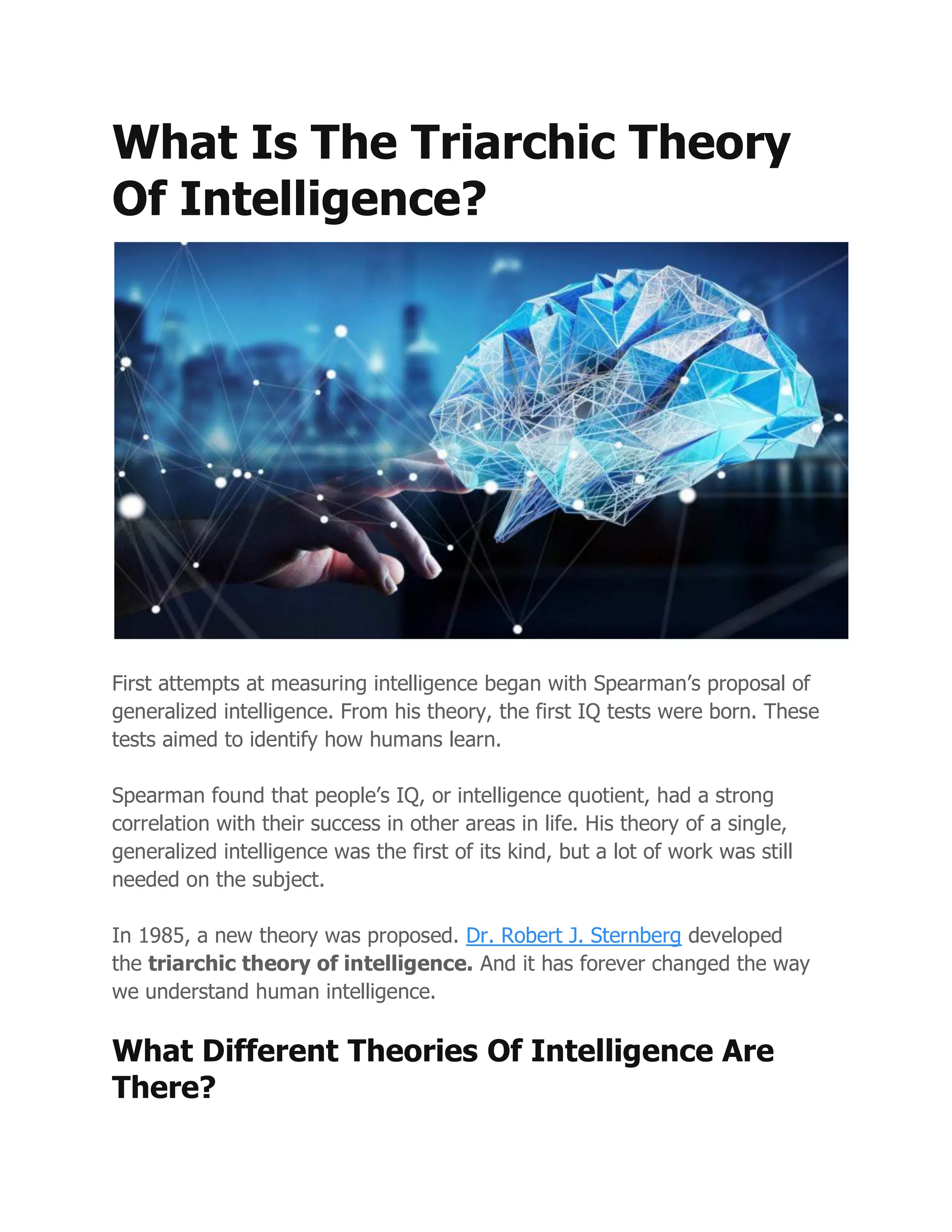 Theory of intelligence | PDF | Educational Assessment | Education