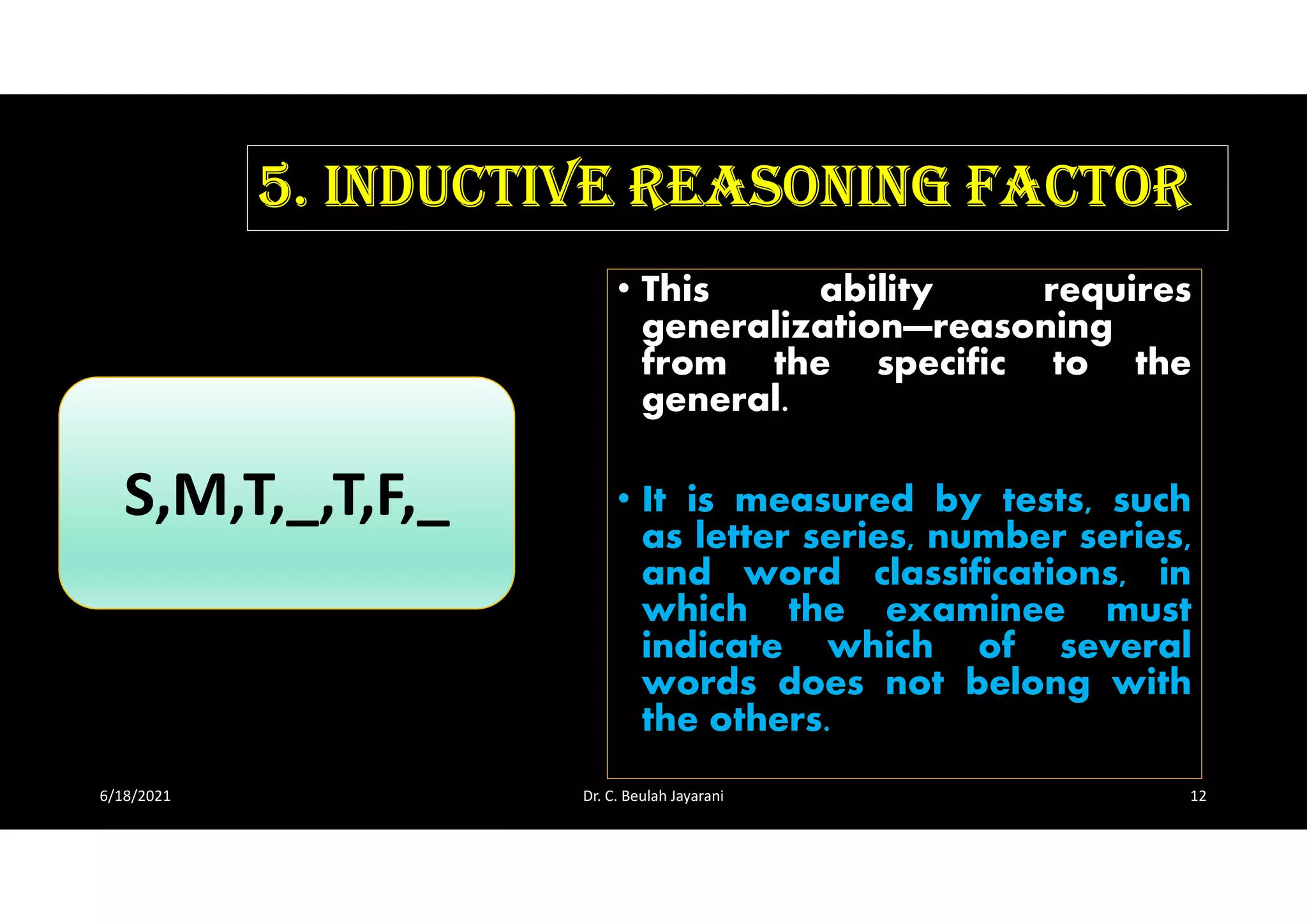 Theory of intelligence thurstone | PDF