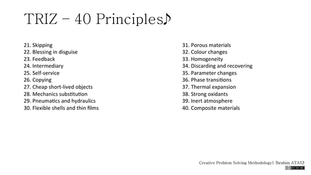 Theory of Inventive Problems Solving | PPT