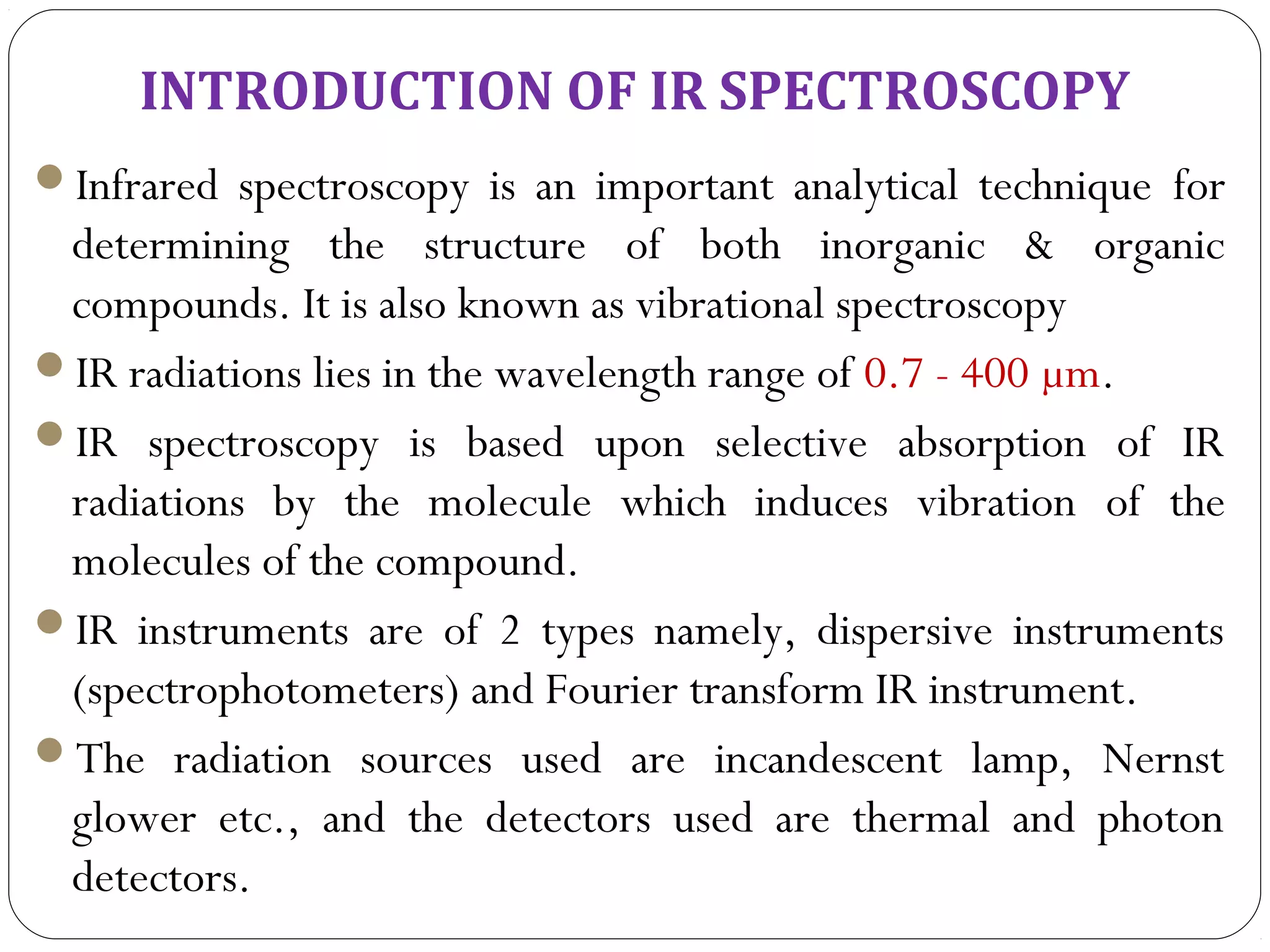Theory of IR spectroscopy | PPT