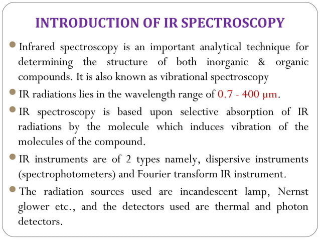 Theory of IR spectroscopy | PPT