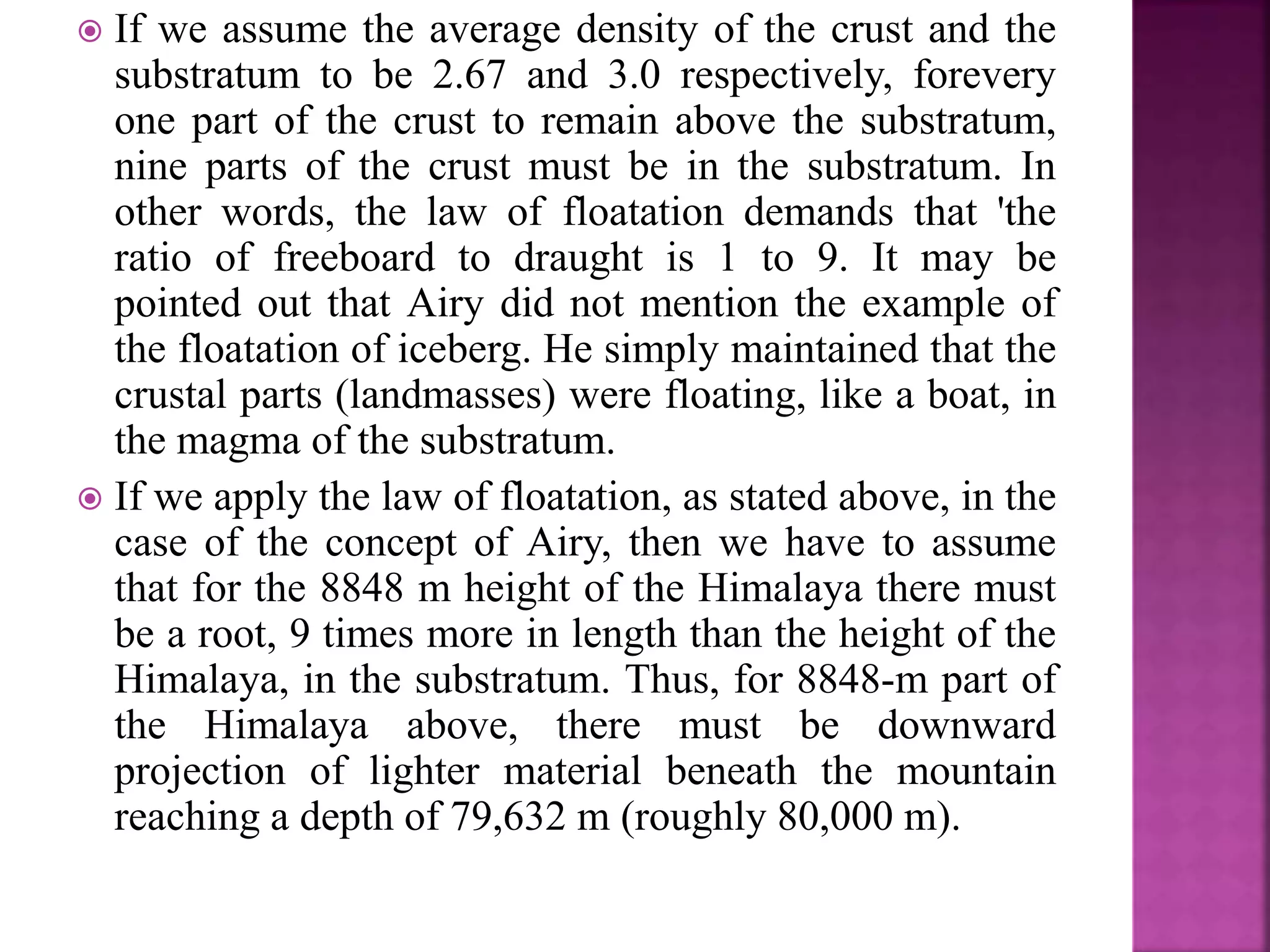 Theory of isostacy | PPTX