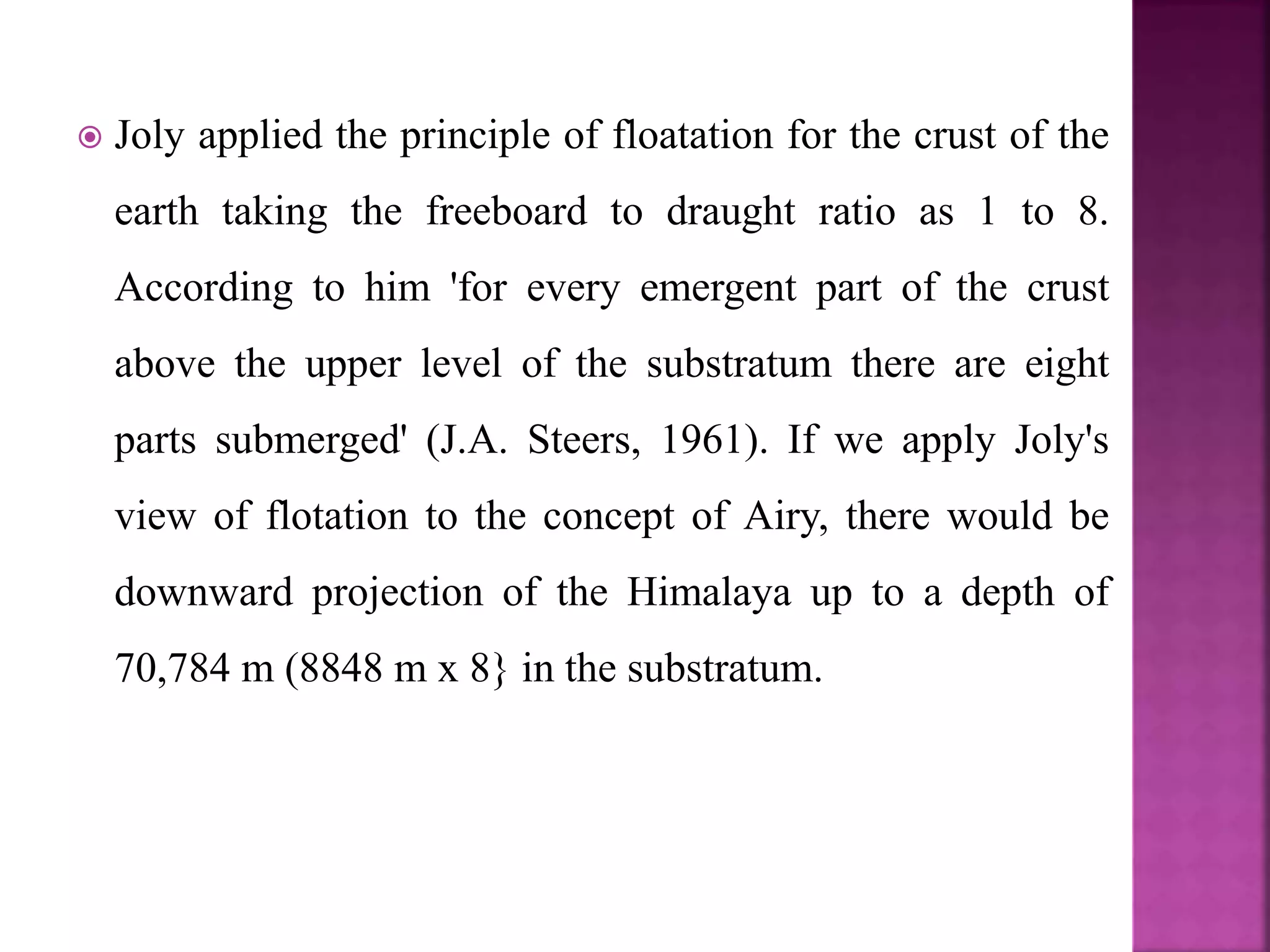 Theory of isostacy | PPTX