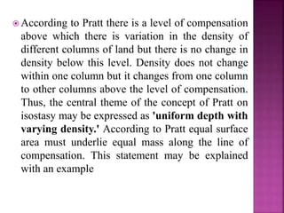 Theory of isostacy | PPTX