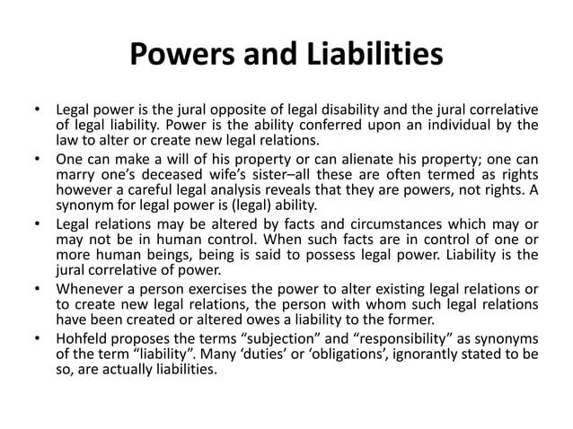 Theory of Jural Relations HOHFELD.pptx | Law