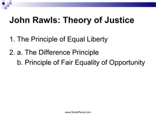 Theory of justice | PPT