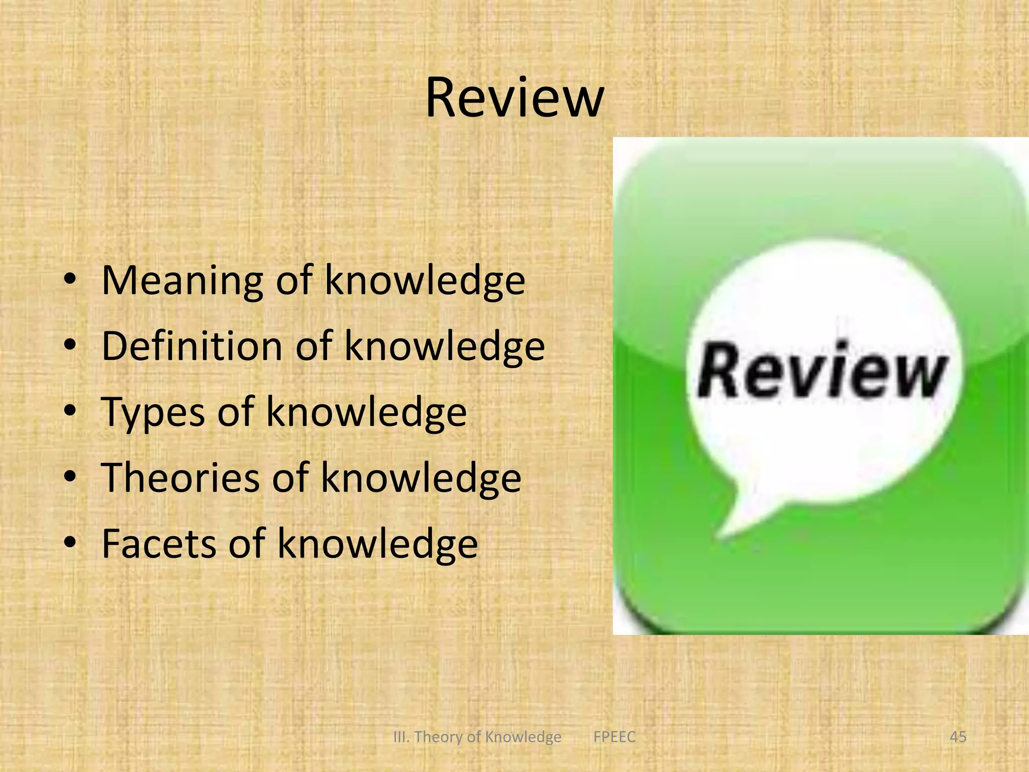 Theory of knowledge | PPTX