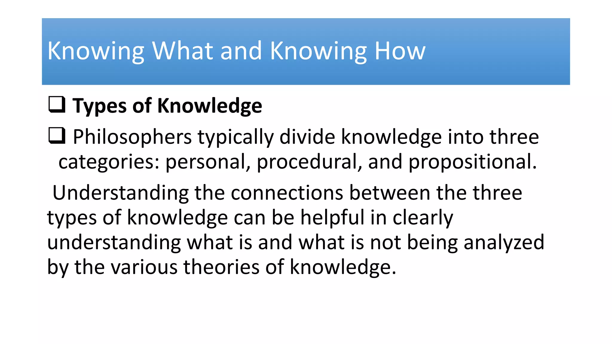 THEORY OF KNOWLEDGE | PPTX