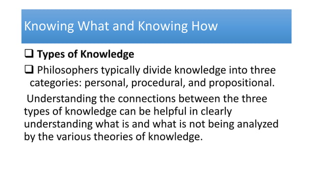 THEORY OF KNOWLEDGE | PPTX | Religion & Spirituality