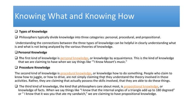 THEORY OF KNOWLEDGE | PPTX | Religion & Spirituality