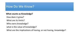 THEORY OF KNOWLEDGE | PPTX