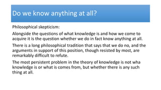 THEORY OF KNOWLEDGE | PPTX