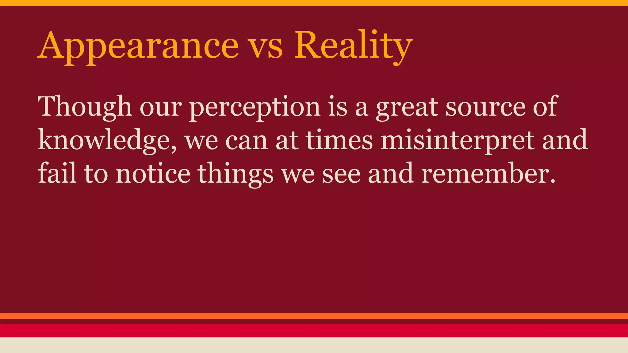 Theory of knowledge perception | PPTX