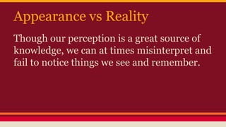 Theory of knowledge perception | PPTX