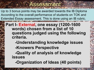 Theory of knowledge (tok) | PPT