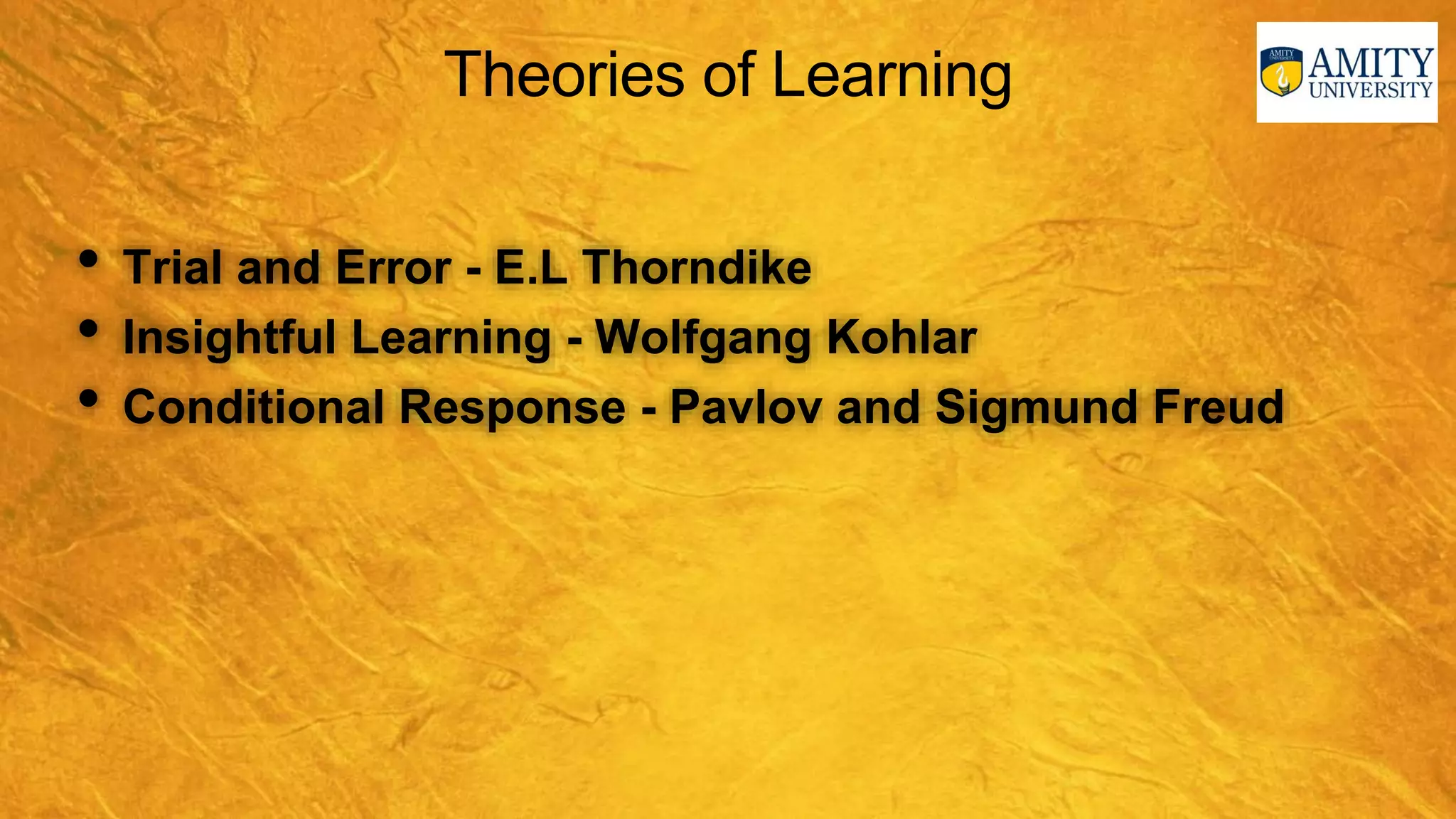 Theory of learning | PPTX
