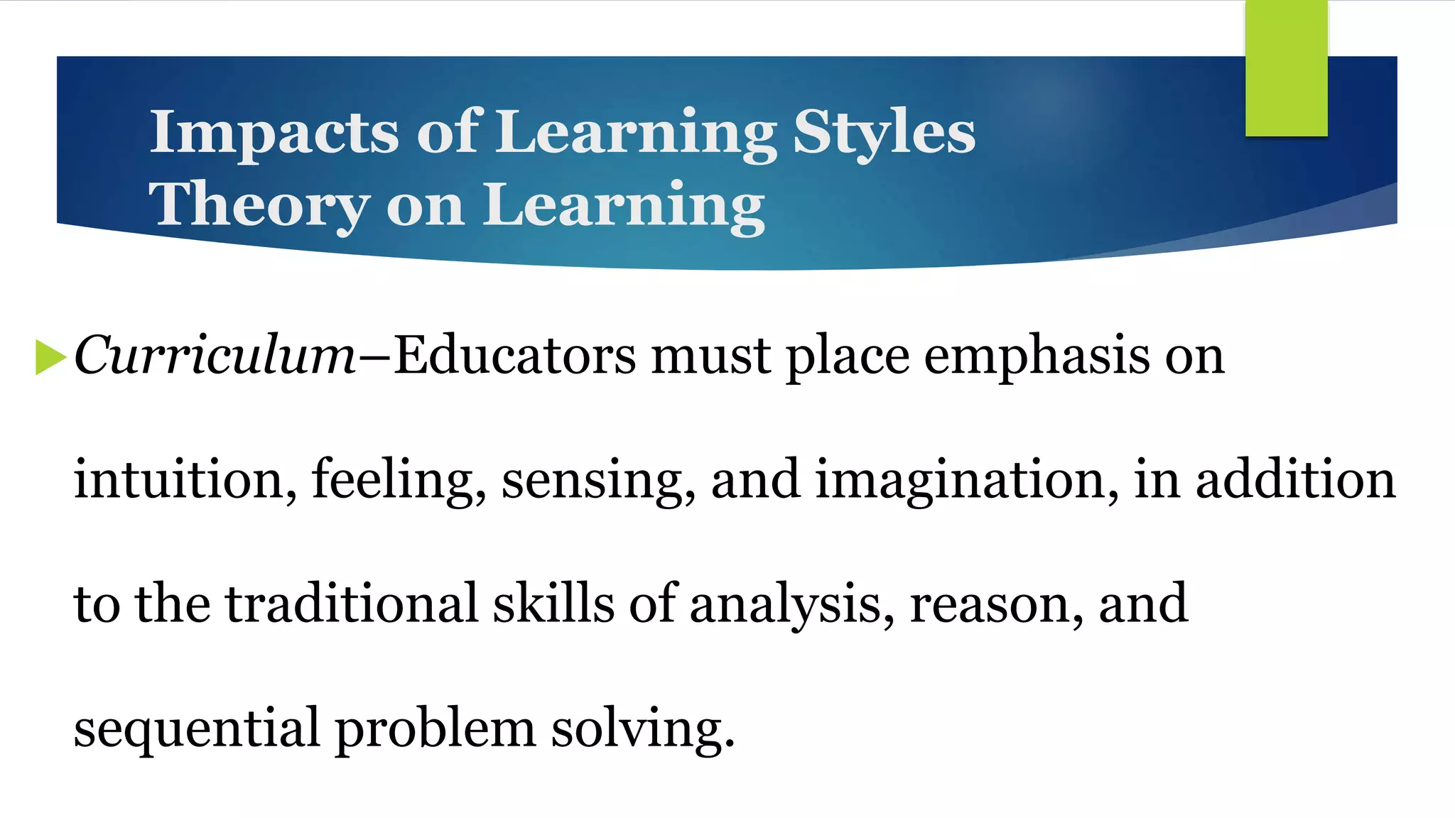 Theory of learning and teaching | PPTX