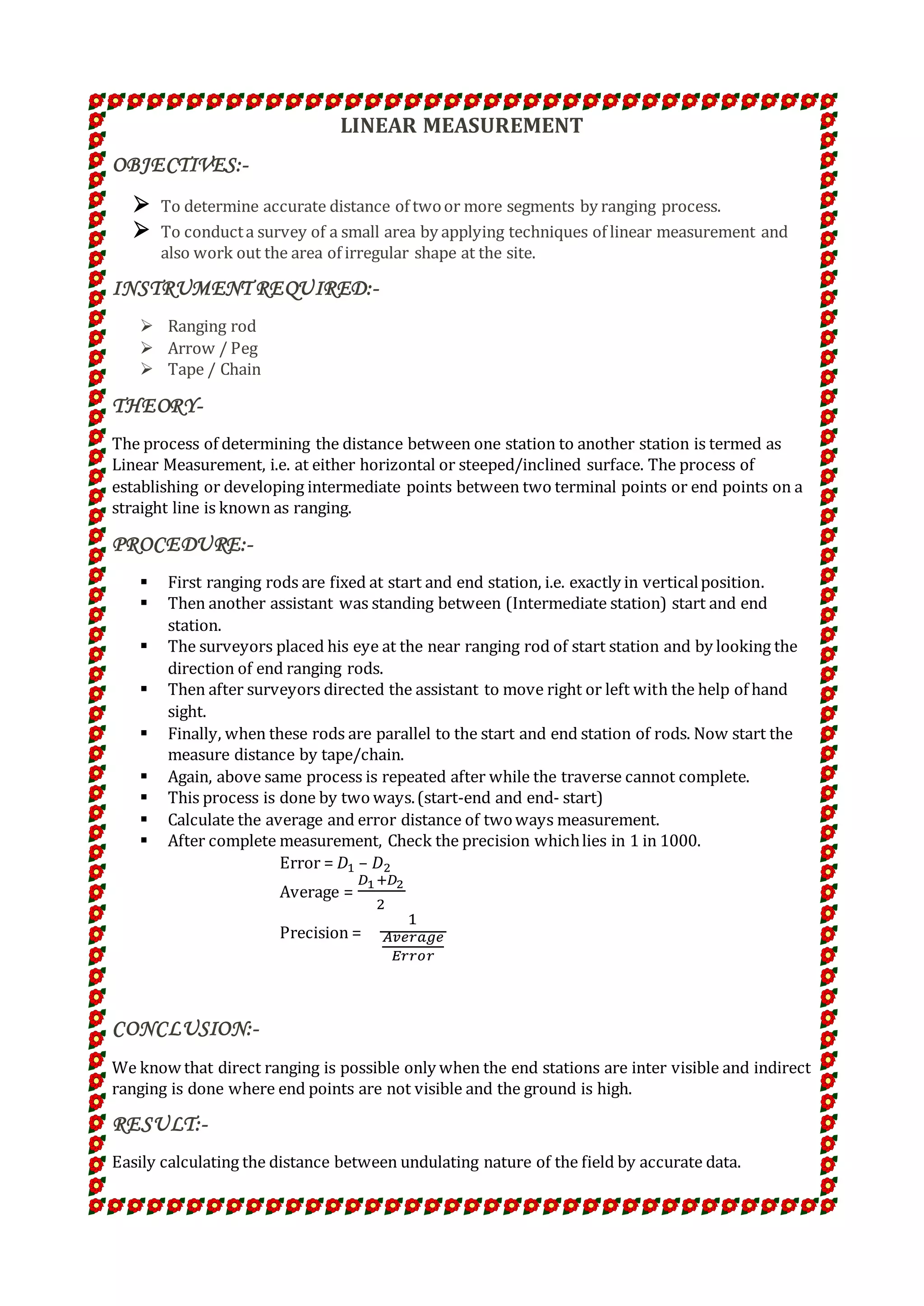 Theory of linear measurement | DOCX