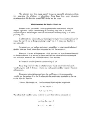 Theory of linear programming | PDF