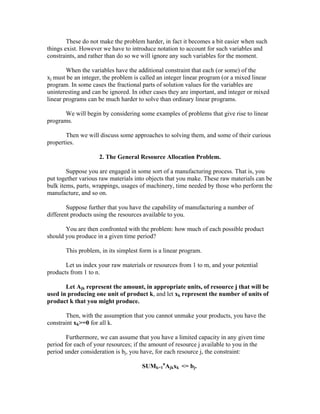 Theory of linear programming | PDF