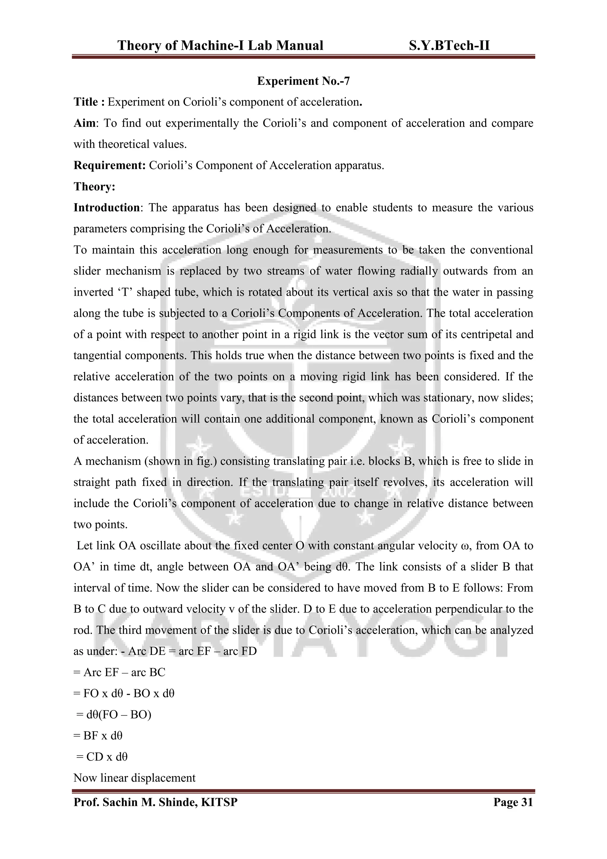 Theory of Machine-I Lab DBATU manual.pdf