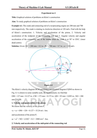 Theory of Machine-I Lab DBATU manual.pdf | Radio Control | Hobbies ...