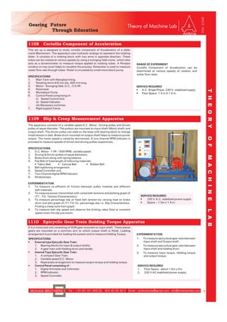 Theory of machine lab | PDF