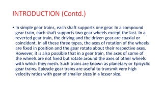 Gear Trains | PPTX