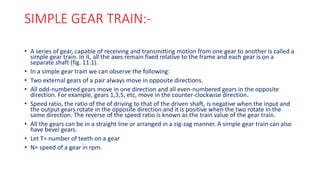 Gear Trains | PPTX