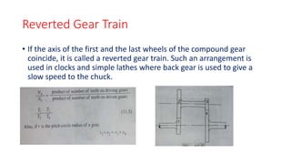 Gear Trains | PPTX
