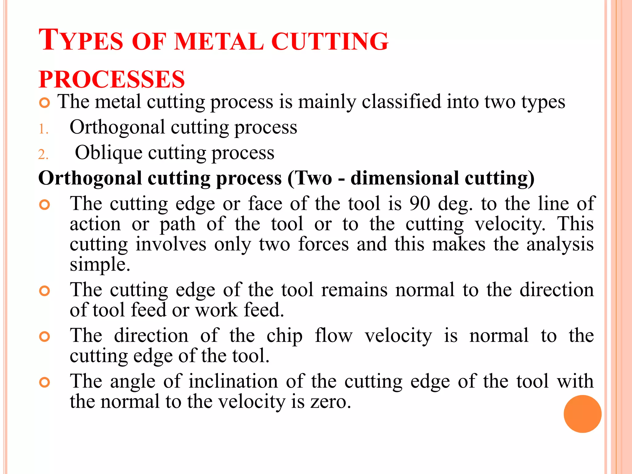 Theory of metal cutting | PPTX