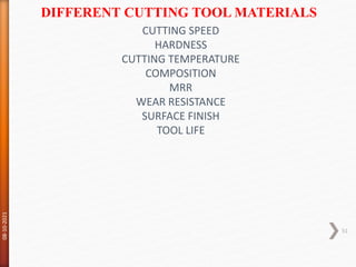 Theory of metal cutting | PPTX