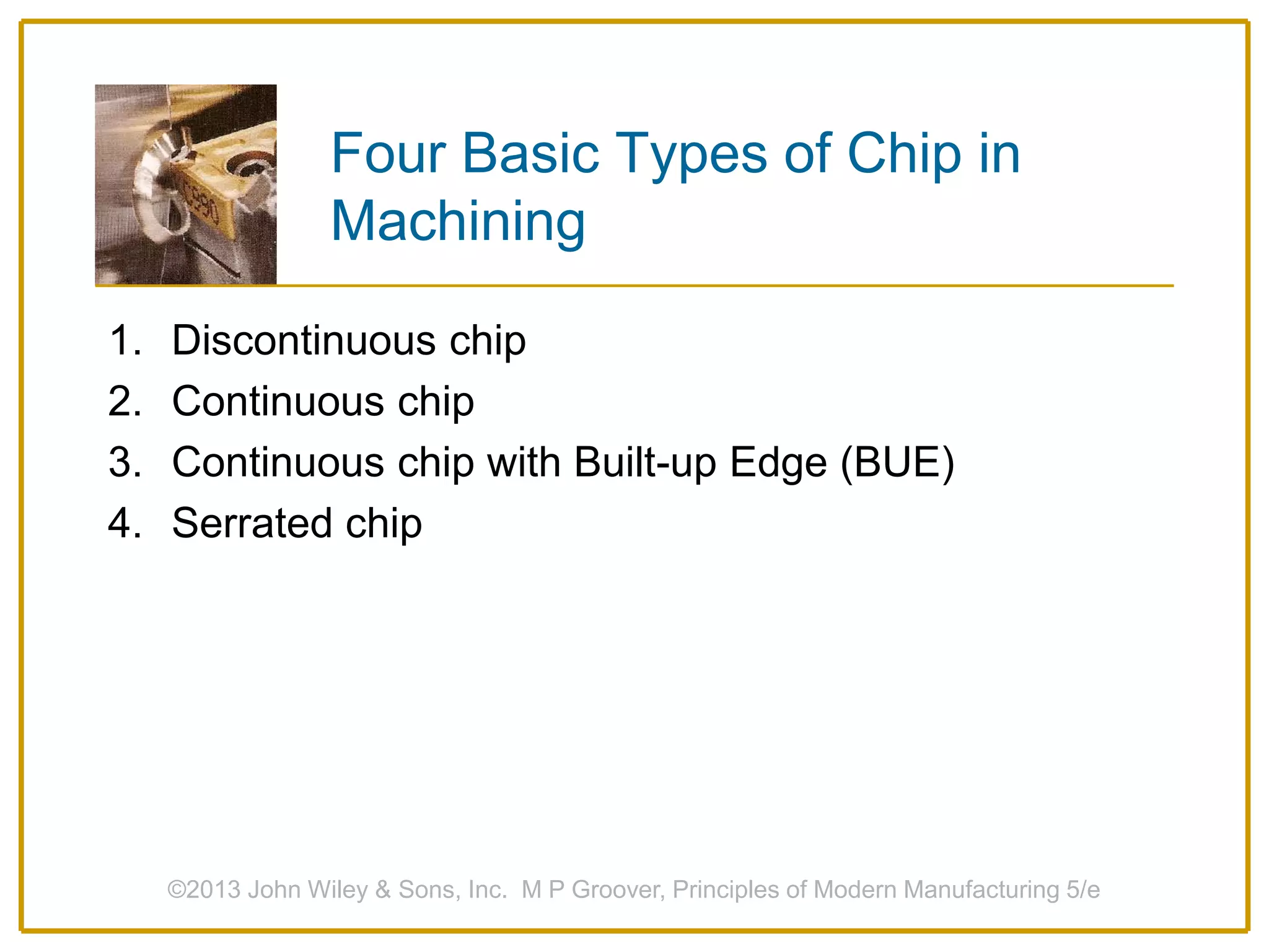 Theory of metal machining | PPTX