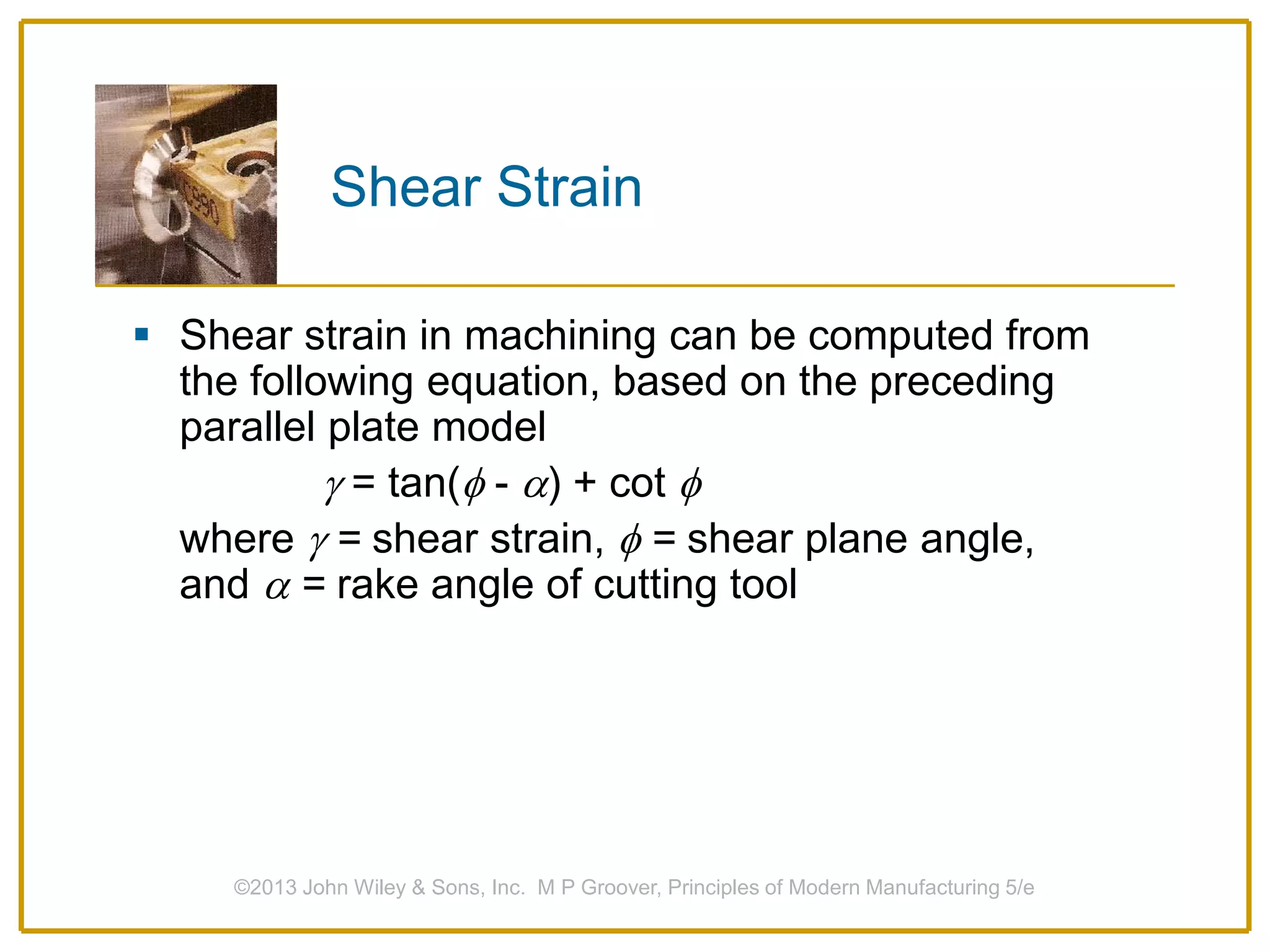 Theory of metal machining | PPT