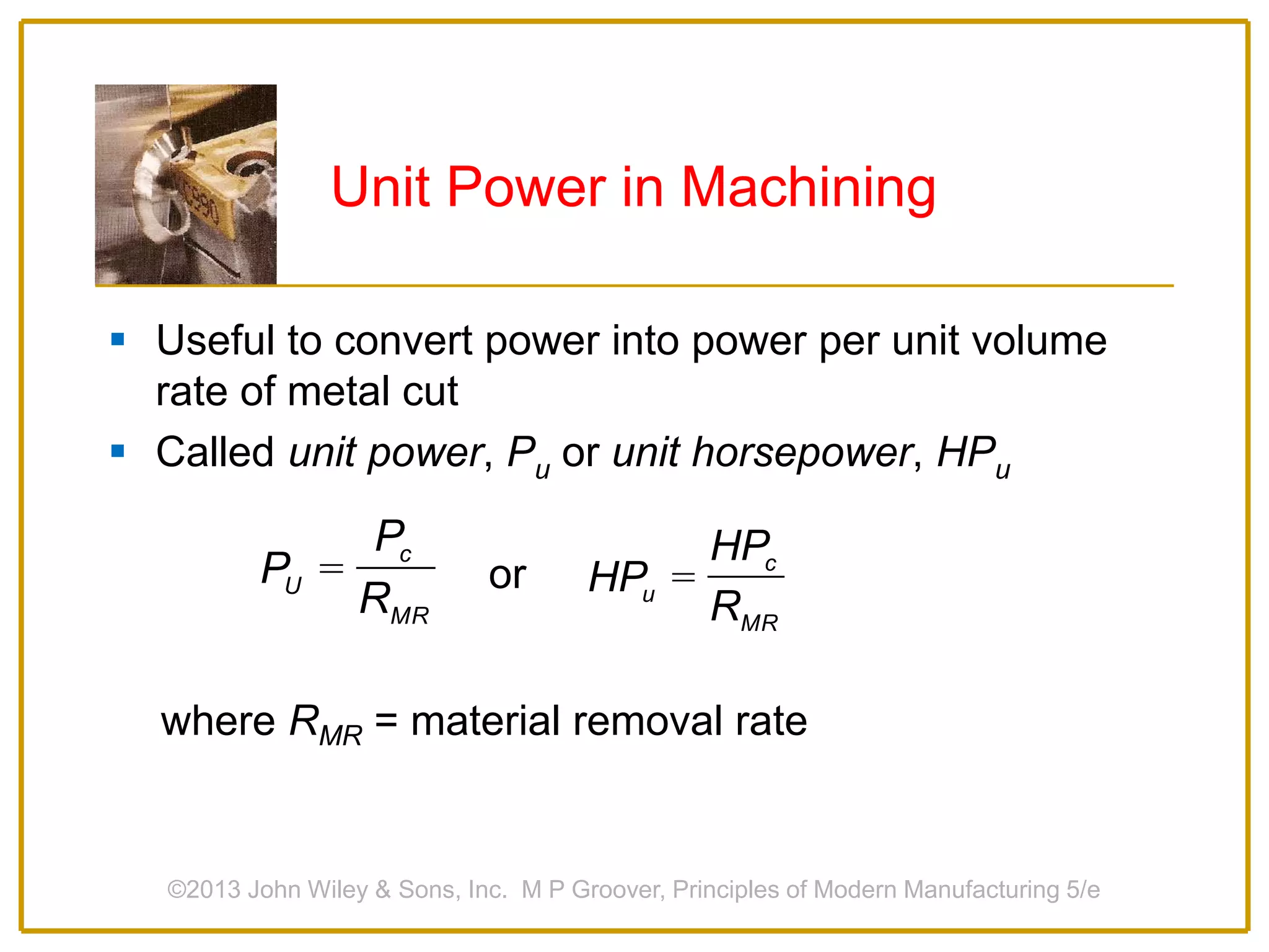Theory of metal machining | PPT
