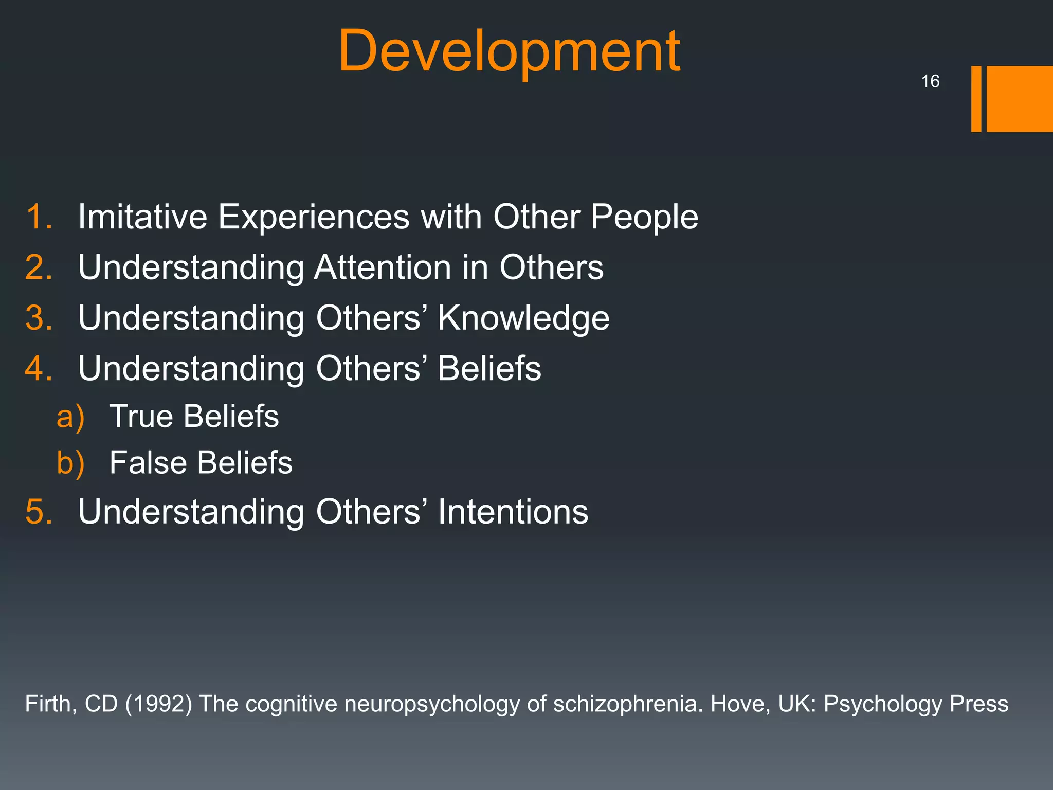 Theory of Mind - Seminar presentation | PPTX