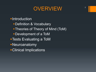 Theory of Mind - Seminar presentation | PPTX