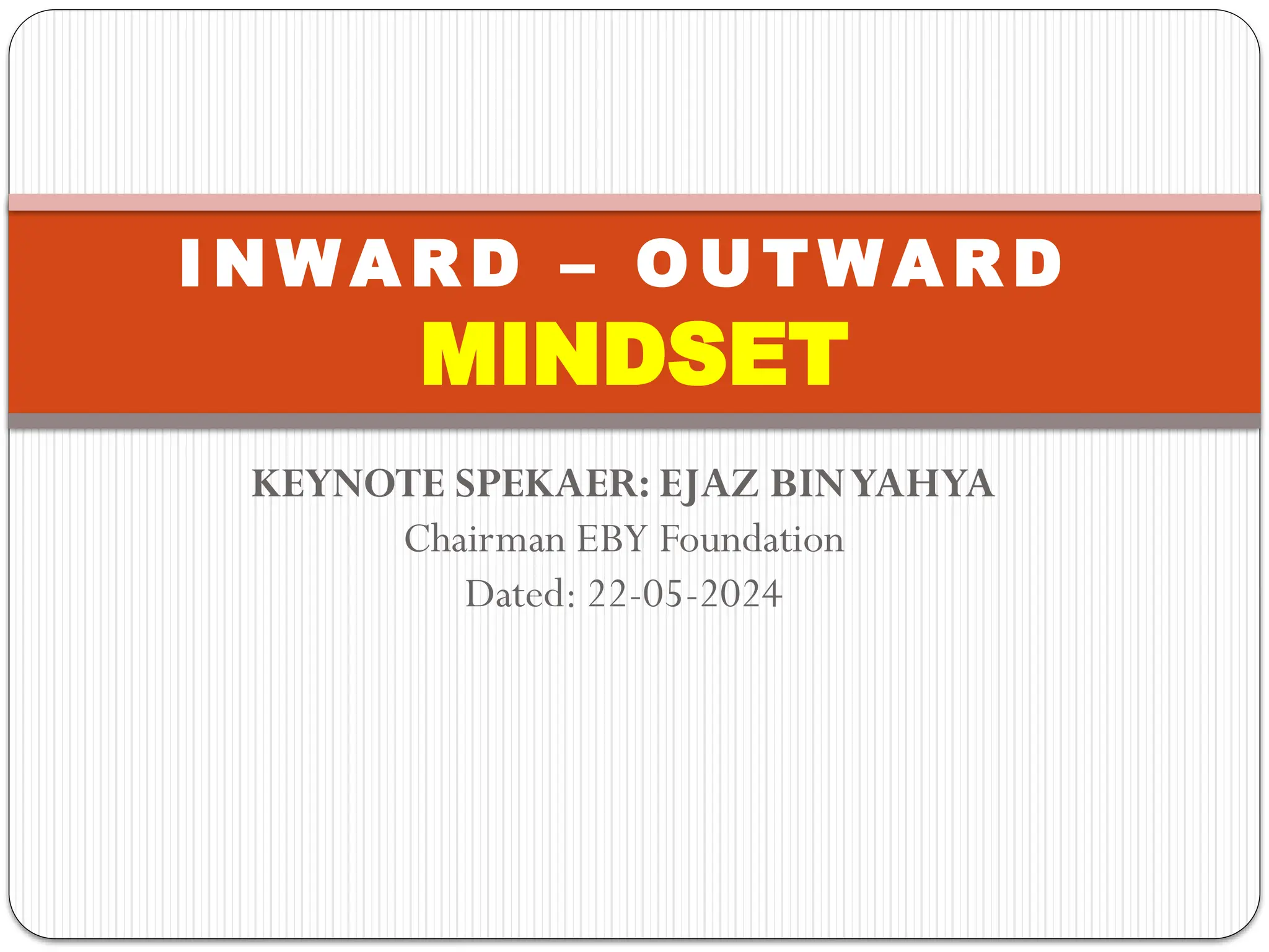 Theory of Mindset by Team EBY Foundation | PPTX