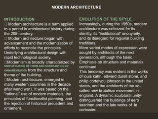 Theory of modern movement | PPTX