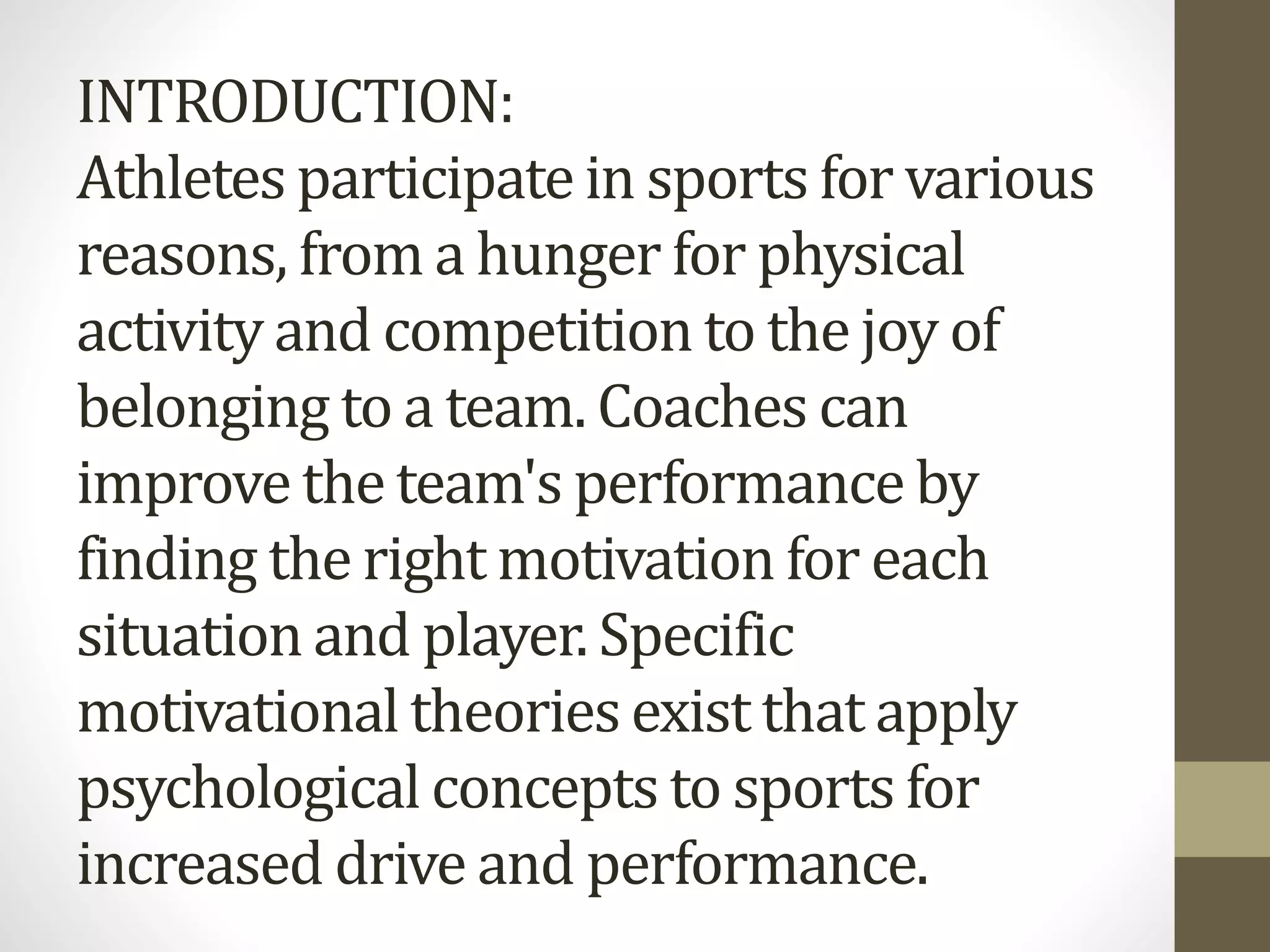Theory of motivation | PPTX | Fitness and Exercise | Healthy Living