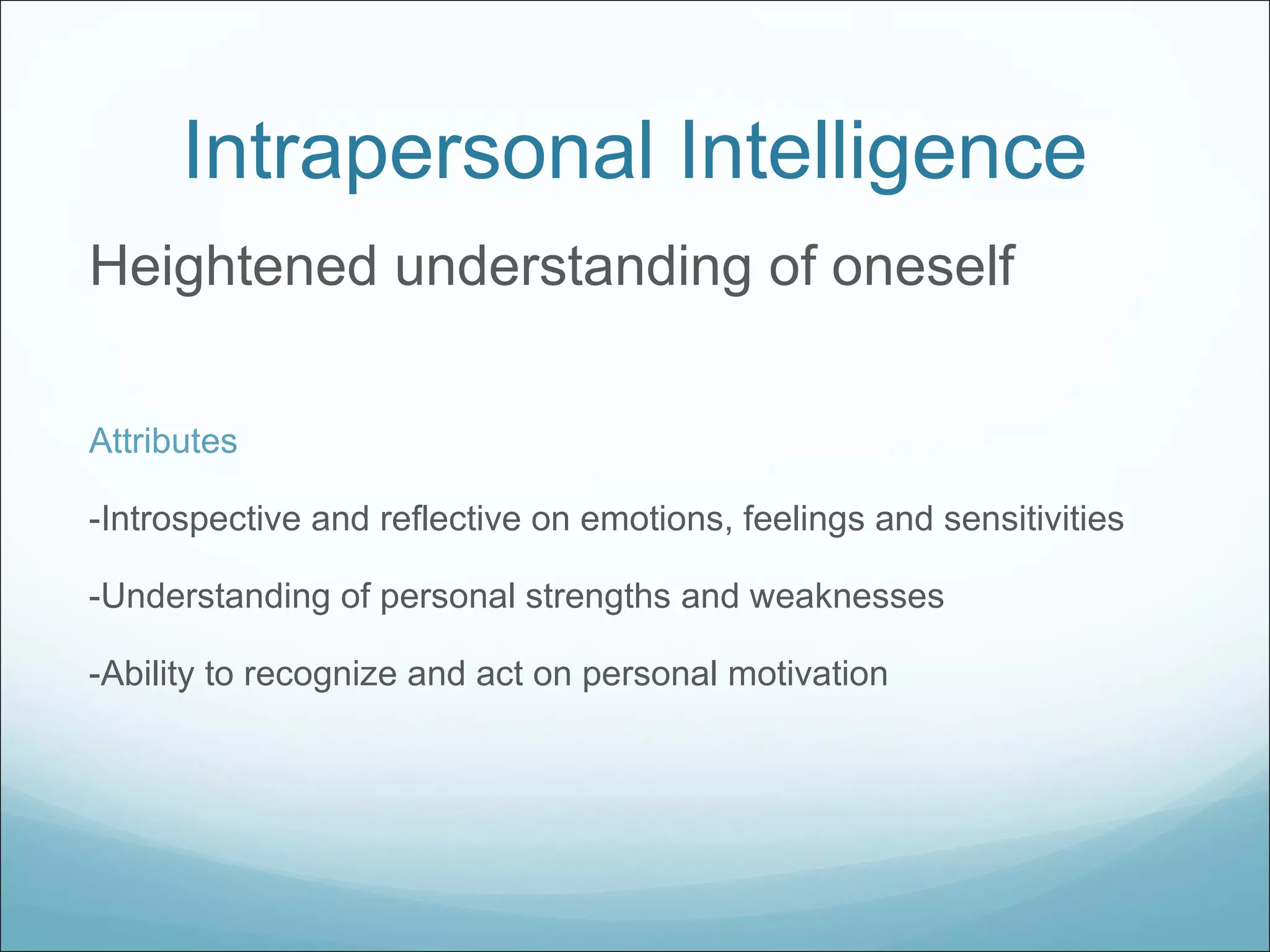 Theory of multiple intelligences | PPT