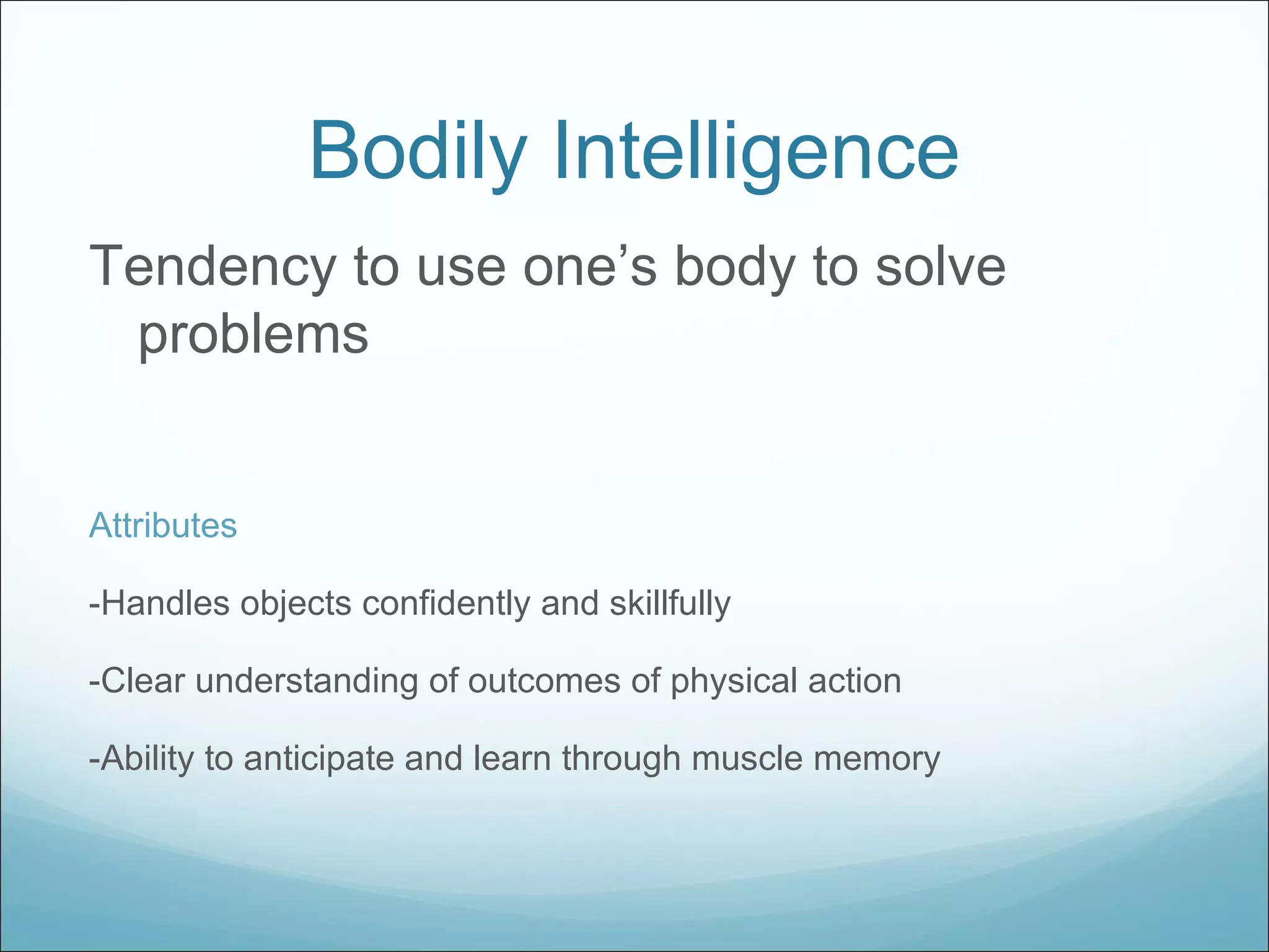 Theory of multiple intelligences | PPT