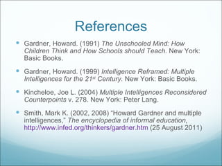 Theory of multiple intelligences | PPT