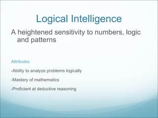 Theory of multiple intelligences | PPT