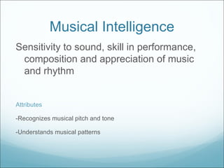 Theory of multiple intelligences | PPT