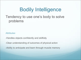 Theory of multiple intelligences | PPT