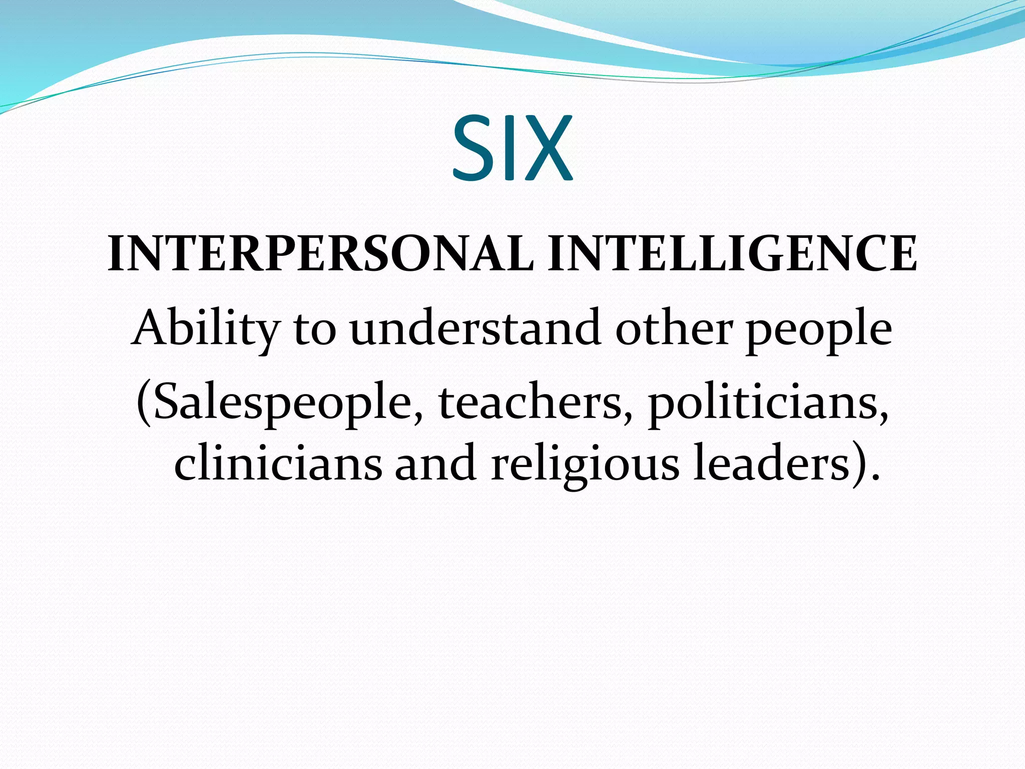 Howard Gardner's Theory of Multiple Intelligences (Chapter 1) | PPTX