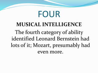 Howard Gardner's Theory of Multiple Intelligences (Chapter 1) | PPTX