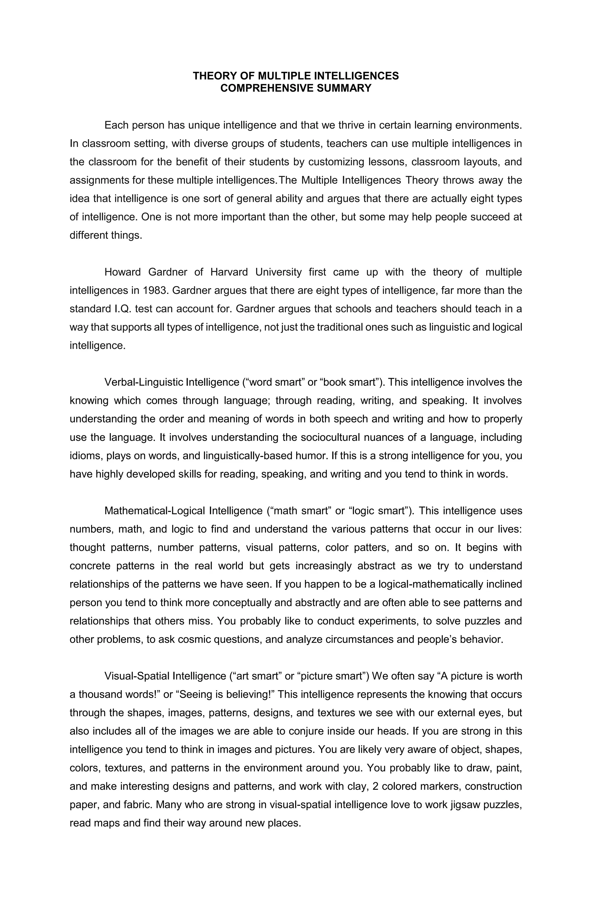 THEORY OF MULTIPLE INTELLIGENCES.docx