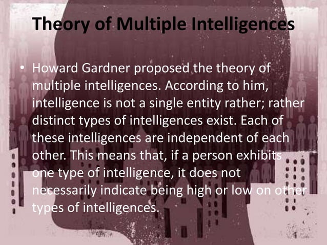 Theory of multiple intelligences by Howard gardner | PPTX